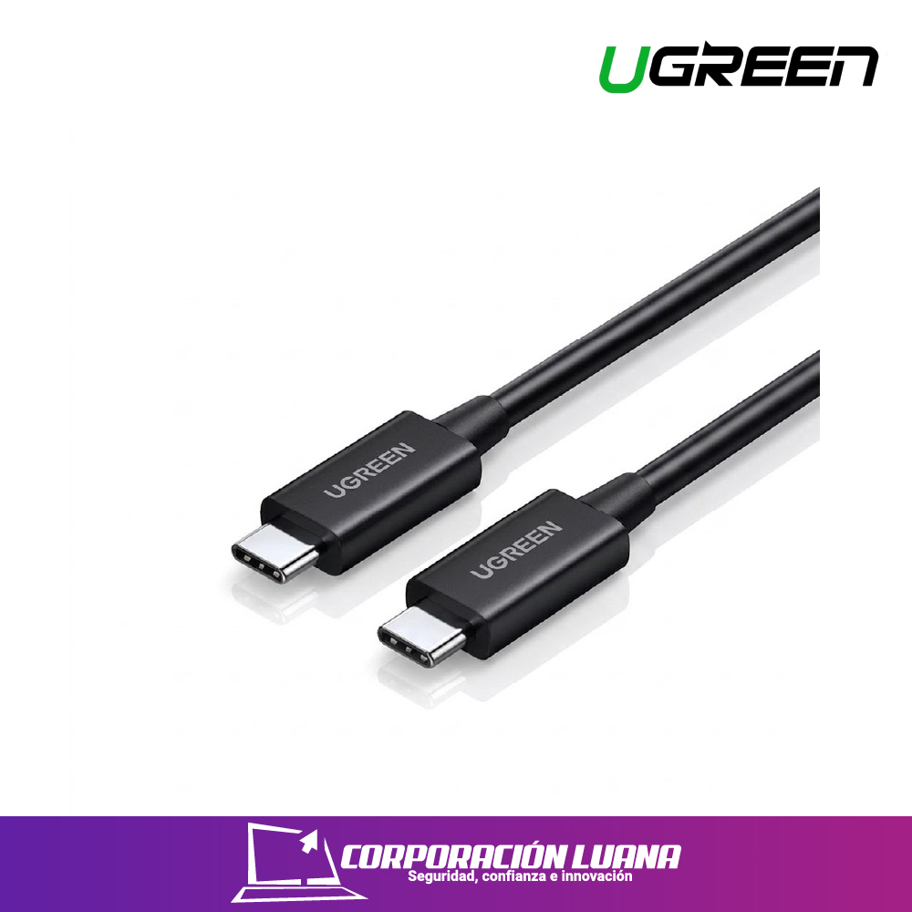 ADAPTADOR UGREEN USB-C TO USB-C THUNDERBOLT 4 ( 30389 ) 100W 8K CABLE 0.8M