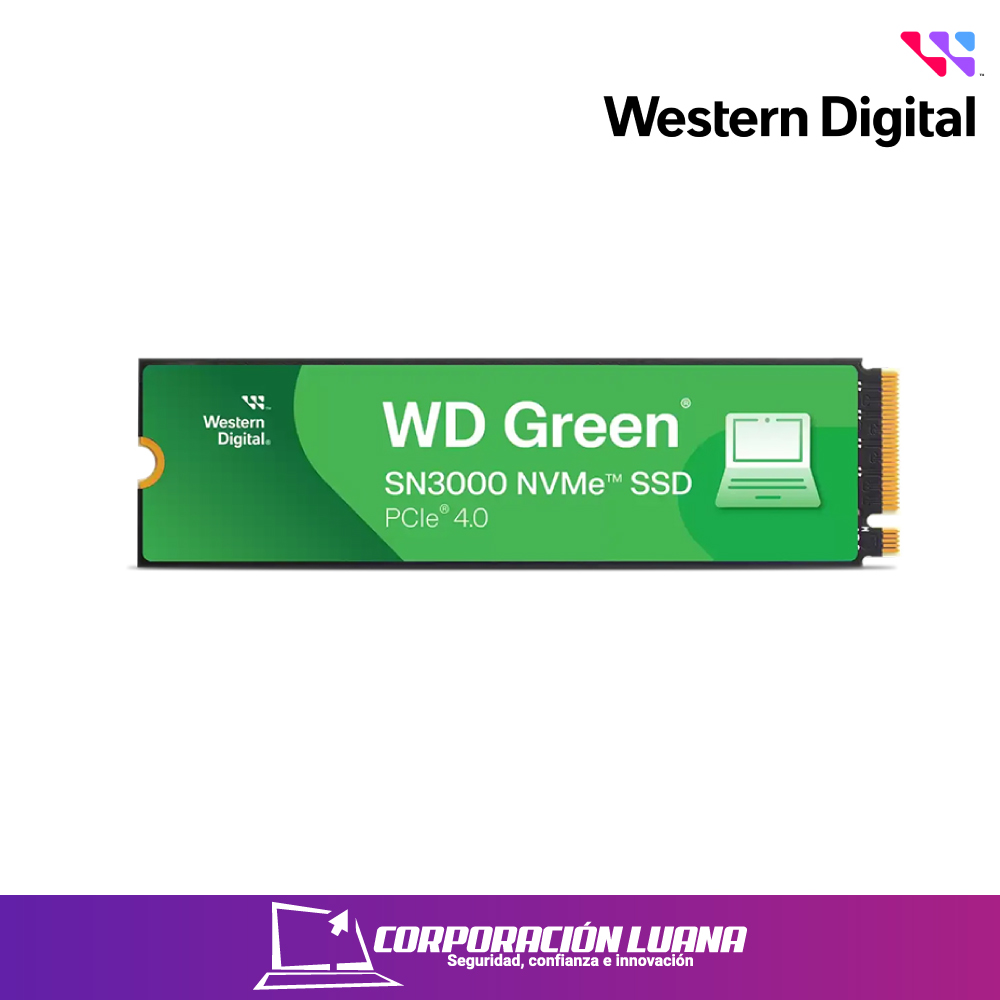SSD M.2 WESTERN DIGITAL SN3000 2TB ( WDS200T4G0E ) GREEN | NVME PCIE ...